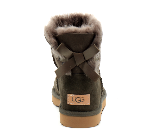 ugg mini bailey bow slate 1016501