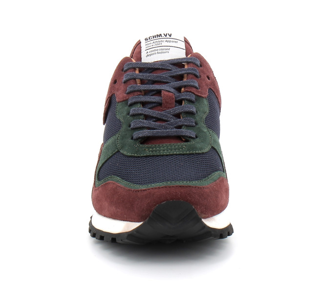 Basket à lacet pour homme TRAX RUNNER bordeaux-bleu du 40 au 45-mmscme0416