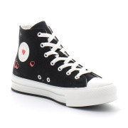 Chuck Taylor All Star EVA Lift Platform Y2K Heart noir a09121c